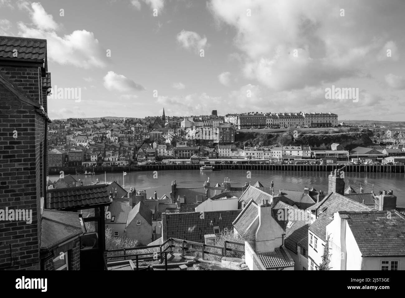 Landscape photo of Whitby in North Yorkshire Stock Photo - Alamy