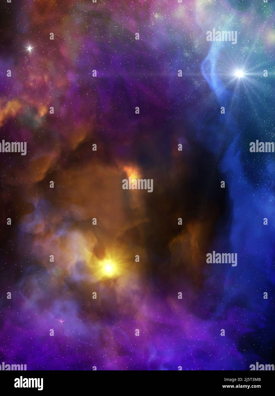 l Nebula in outer space, planets and galaxy Stock Photo - Alamy