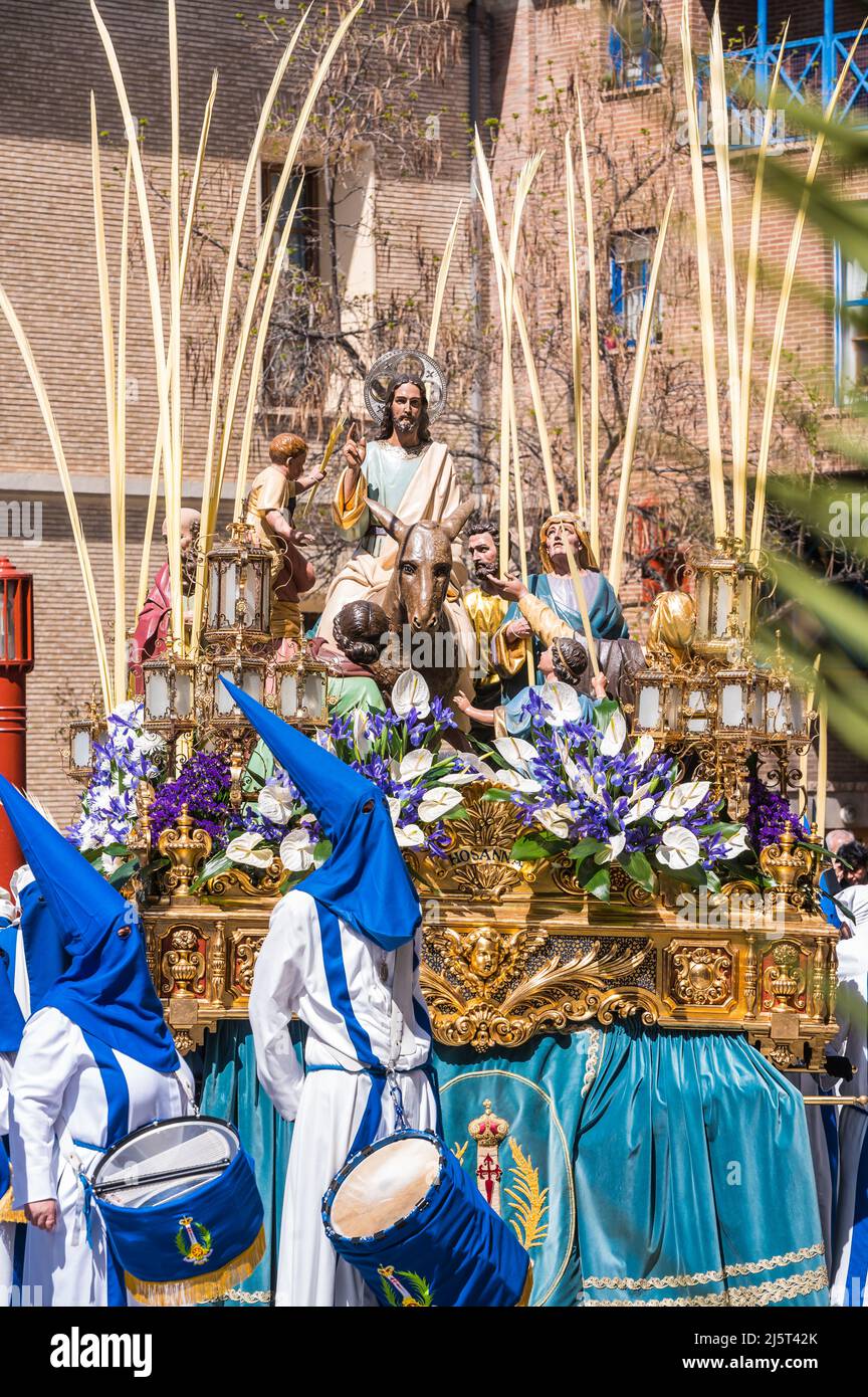 Domingo de Ramos, Semana Santa 2022, Zaragoza Stock Photo - Alamy
