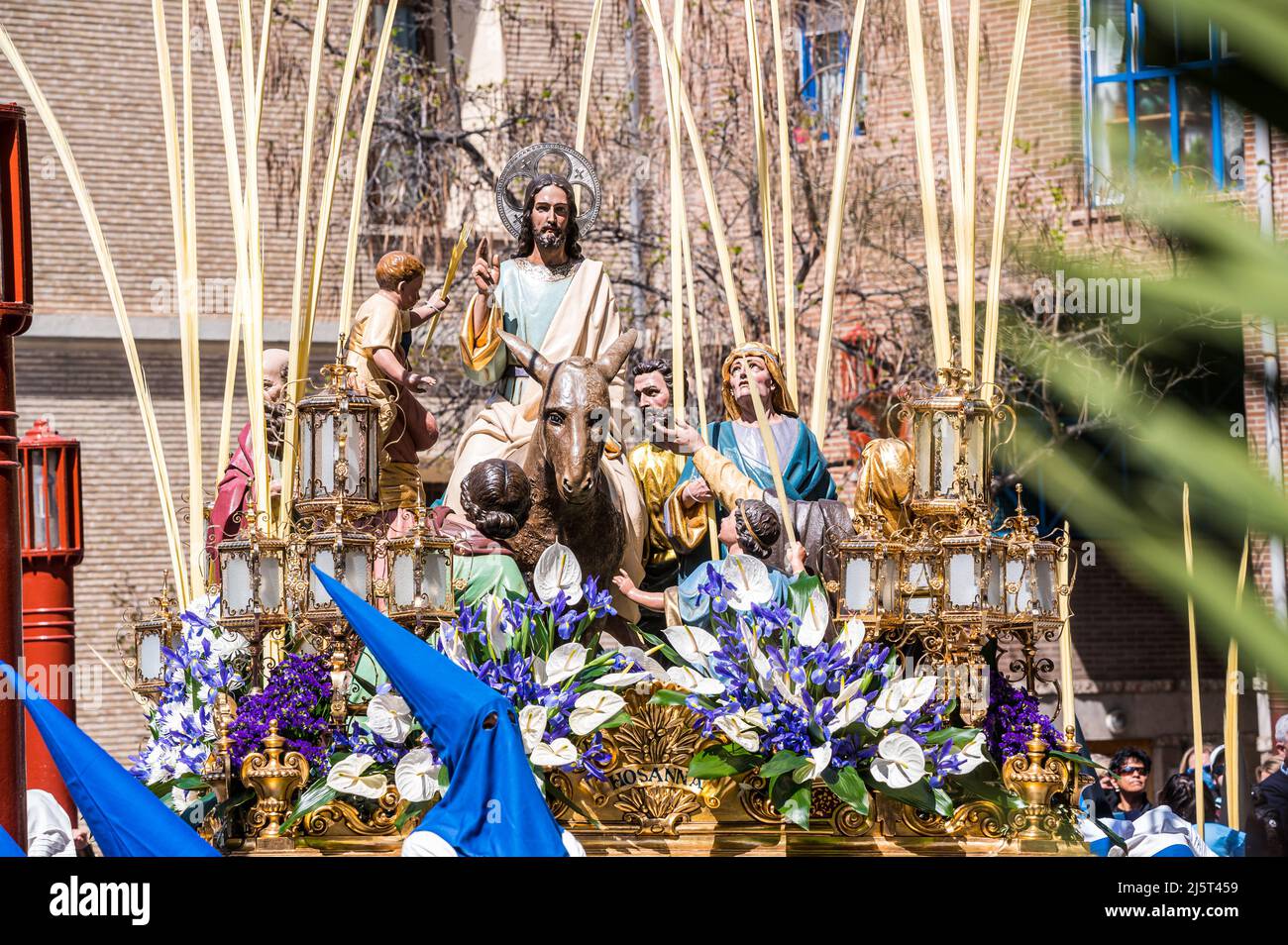 Domingo de Ramos, Semana Santa 2022, Zaragoza Stock Photo - Alamy