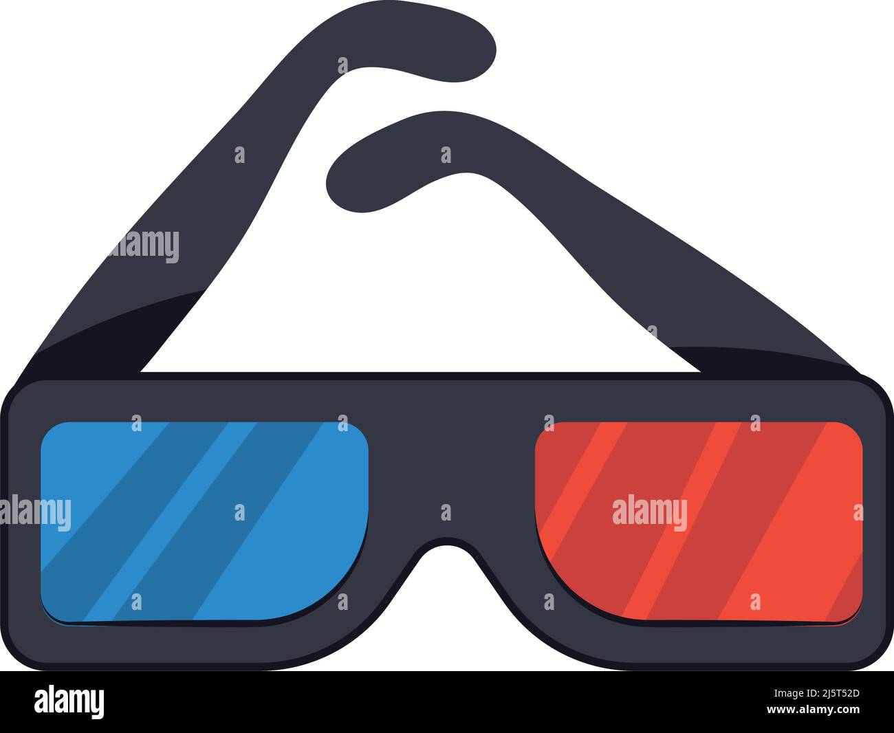 movie 3d glasses Stock Vector Image & Art - Alamy
