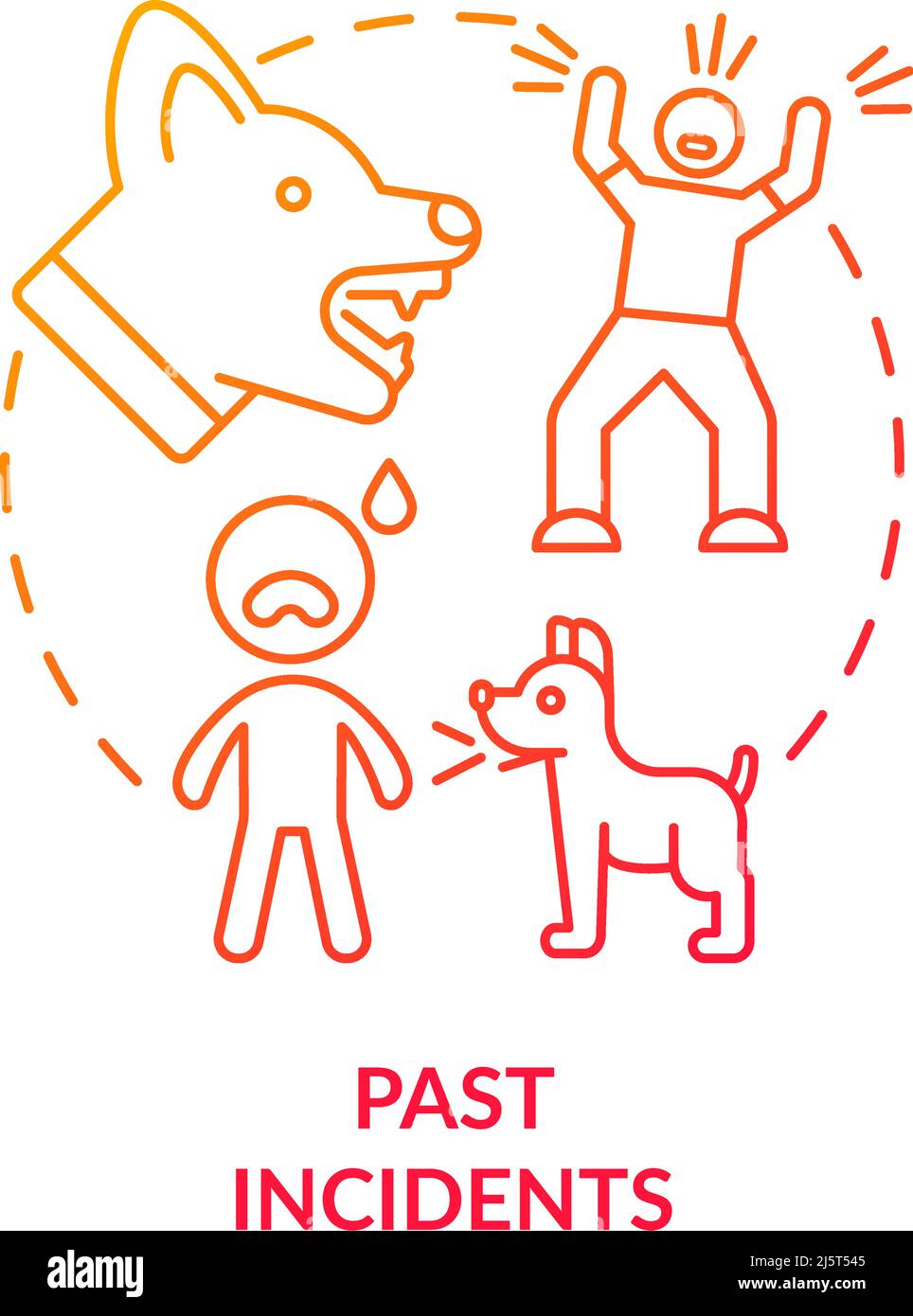 Past incidents red gradient concept icon Stock Vector Image & Art - Alamy
