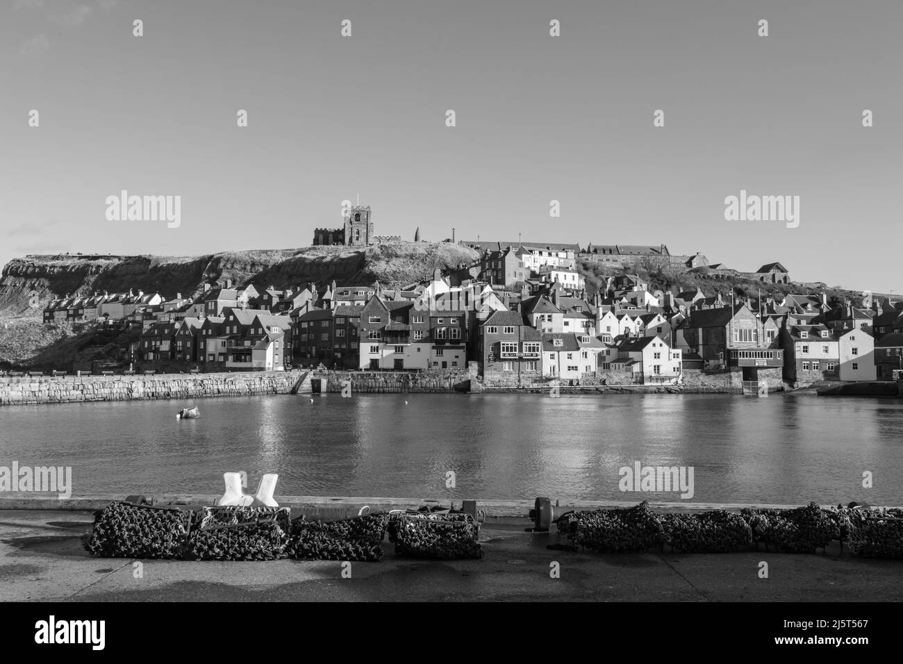 Landscape photo of Whitby in North Yorkshire Stock Photo - Alamy