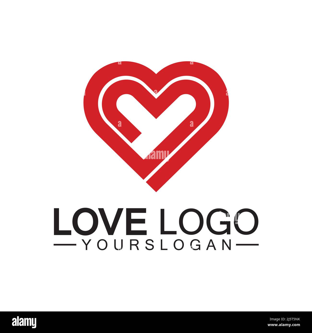 Love logo design vector,geometric hearth logo vector, linear love ...