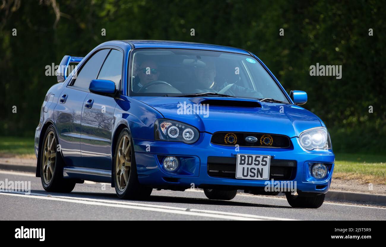 2005 blue Subaru WRX Stock Photo - Alamy