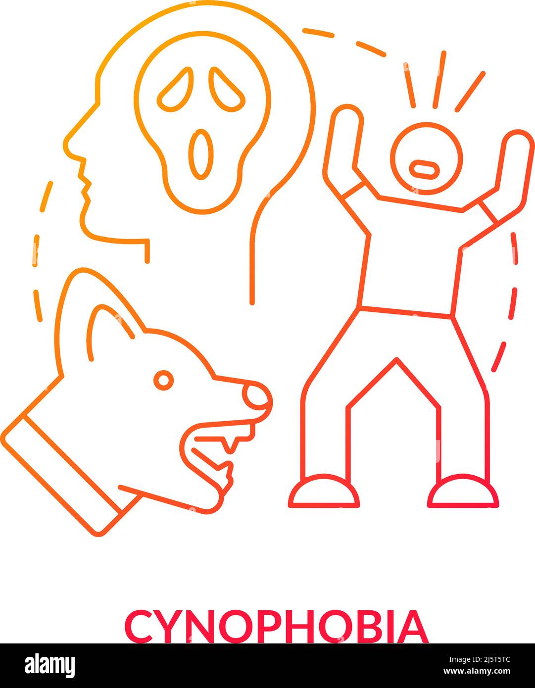 Cynophobia dog hi-res stock photography and images - Alamy