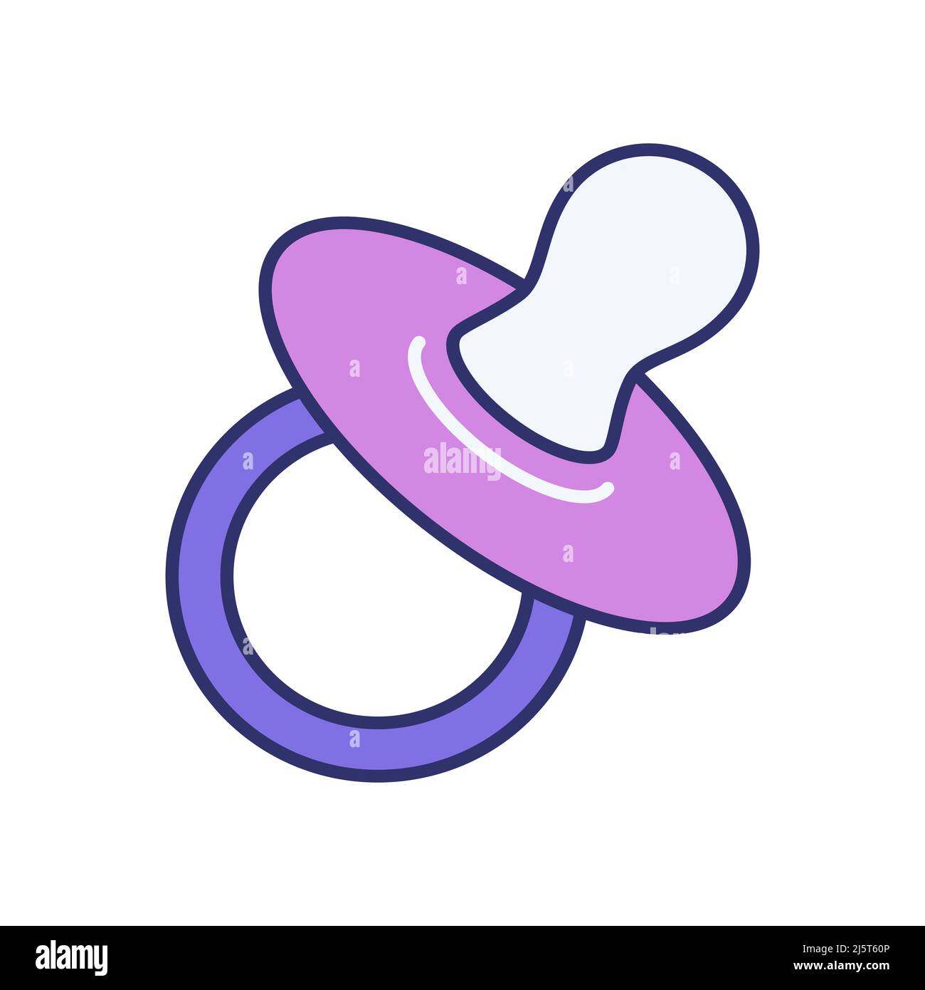 Vector illustration of cartoon purple dummy on white background Stock ...