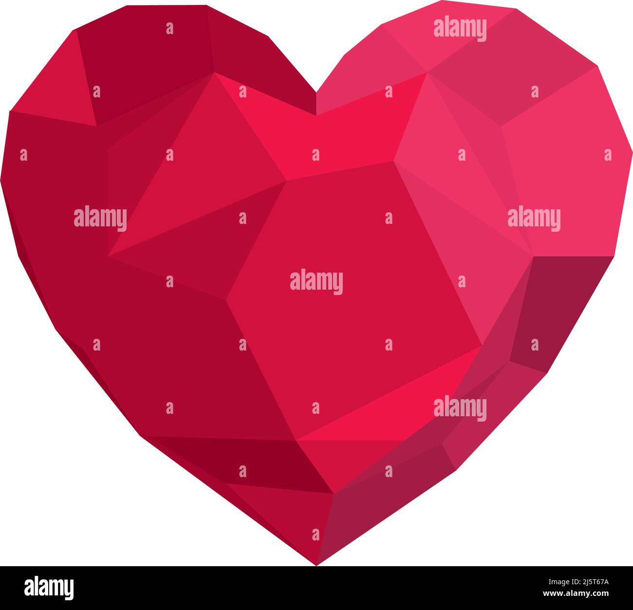 heart low poly Stock Vector Image & Art - Alamy