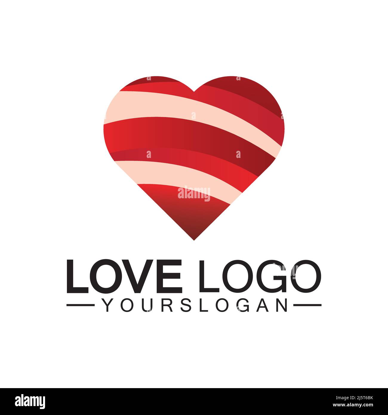 Love logo design,Heart shape logo design Vector Stock Vector Image ...