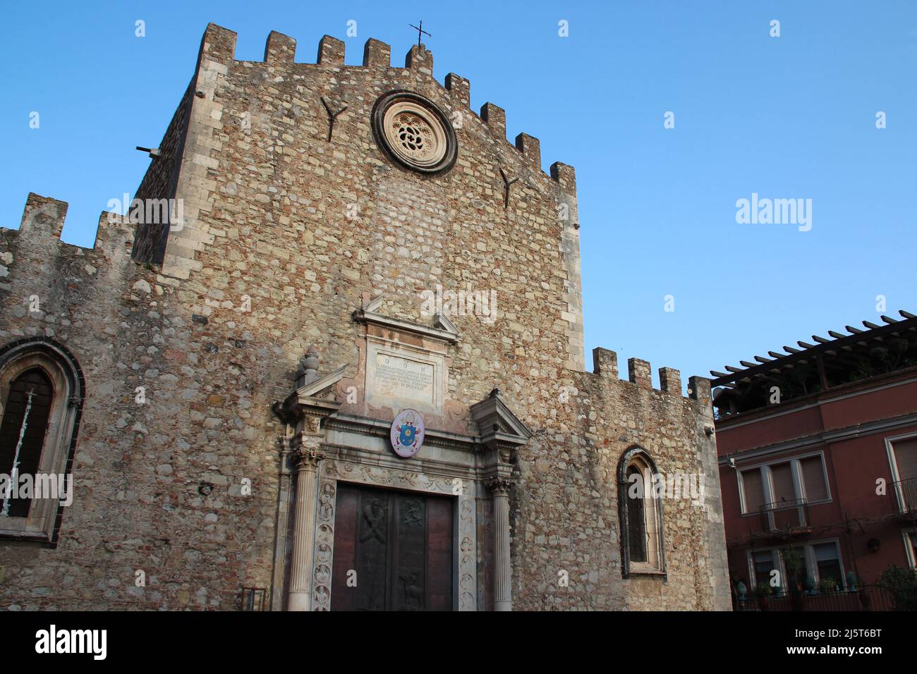 medieval cathedral in taormina in sicily (italy Stock Photo - Alamy