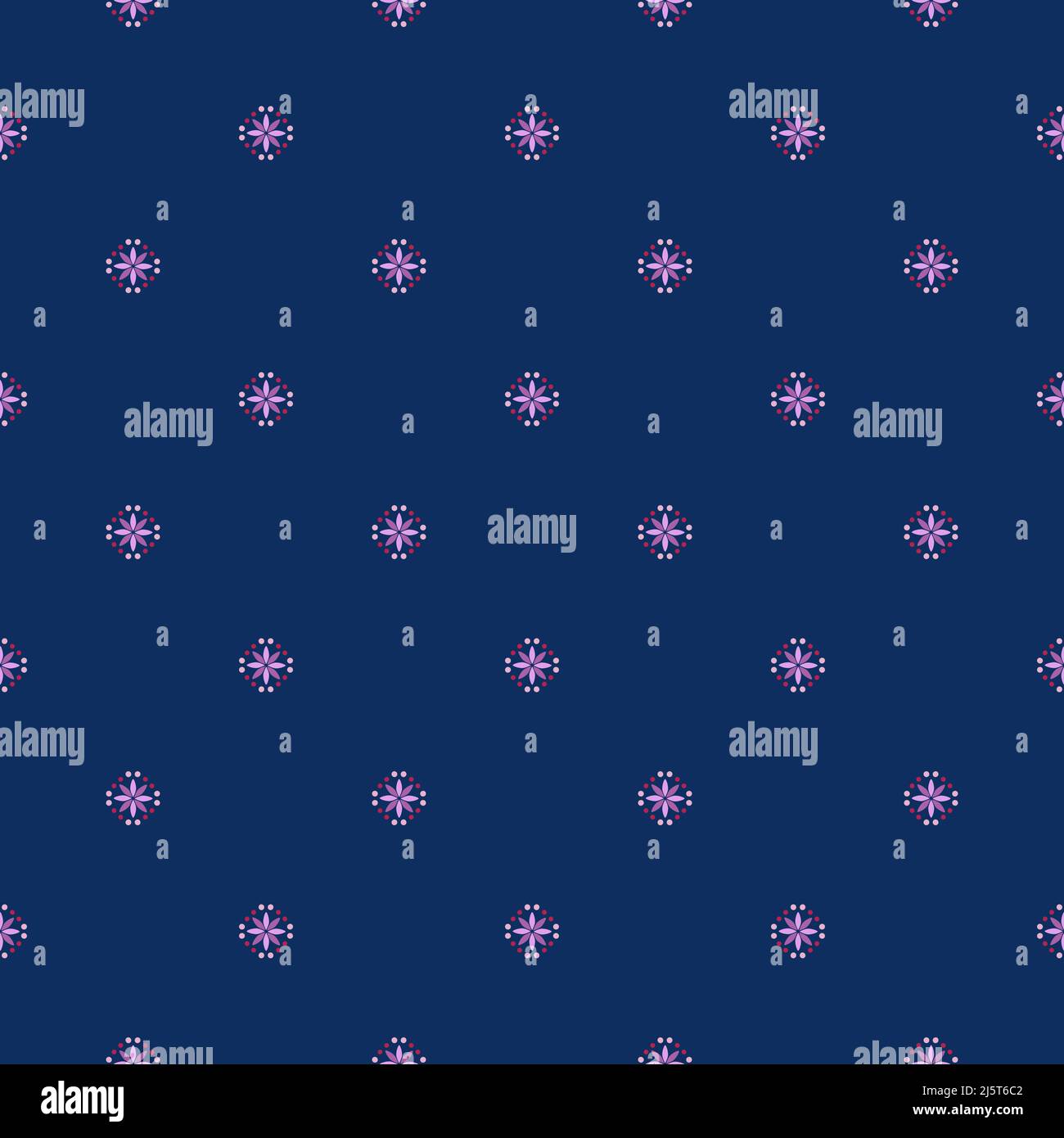 Pattern Vector. Blue and pink background with purple abstract flowers ...