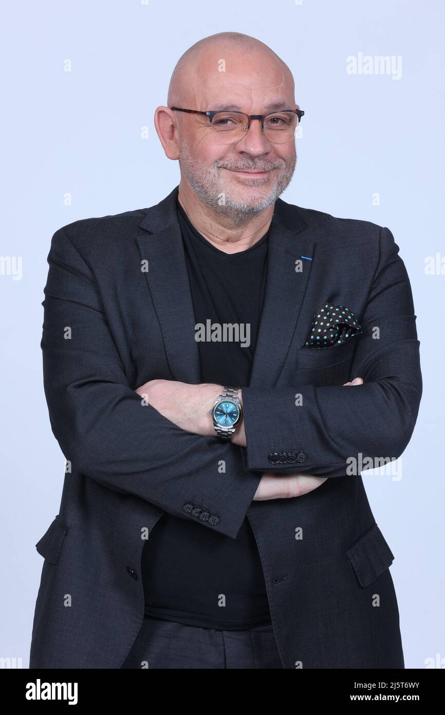 Exclusive - Frederic Hermel at the 'Les Grandes Gueules' talk show on ...