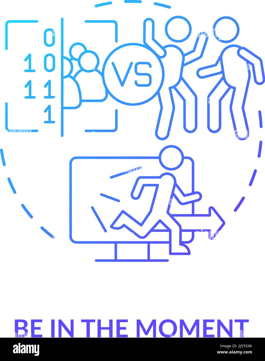 Live in the moment Stock Vector Images - Alamy