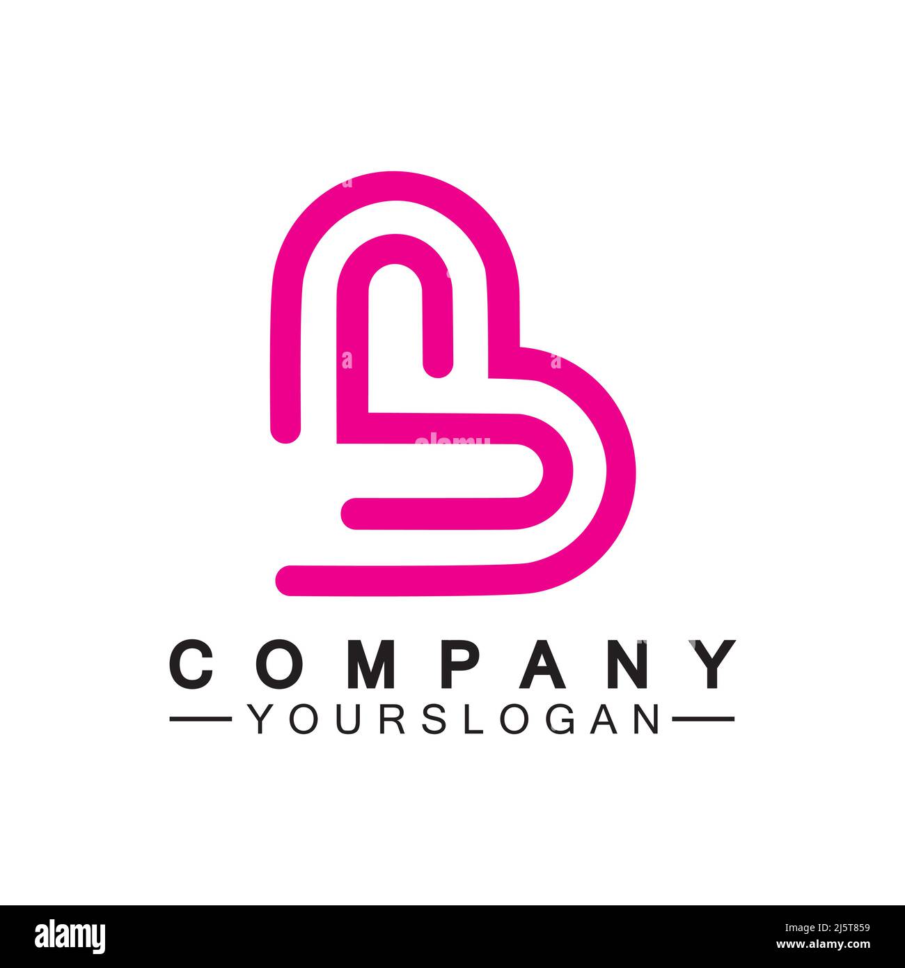 Love and heart monogram for love romantic passion or wedding Cut Out ...