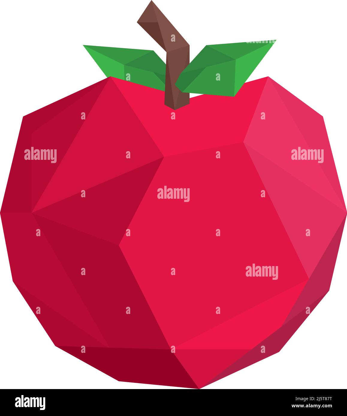 apple low poly Stock Vector Image & Art - Alamy