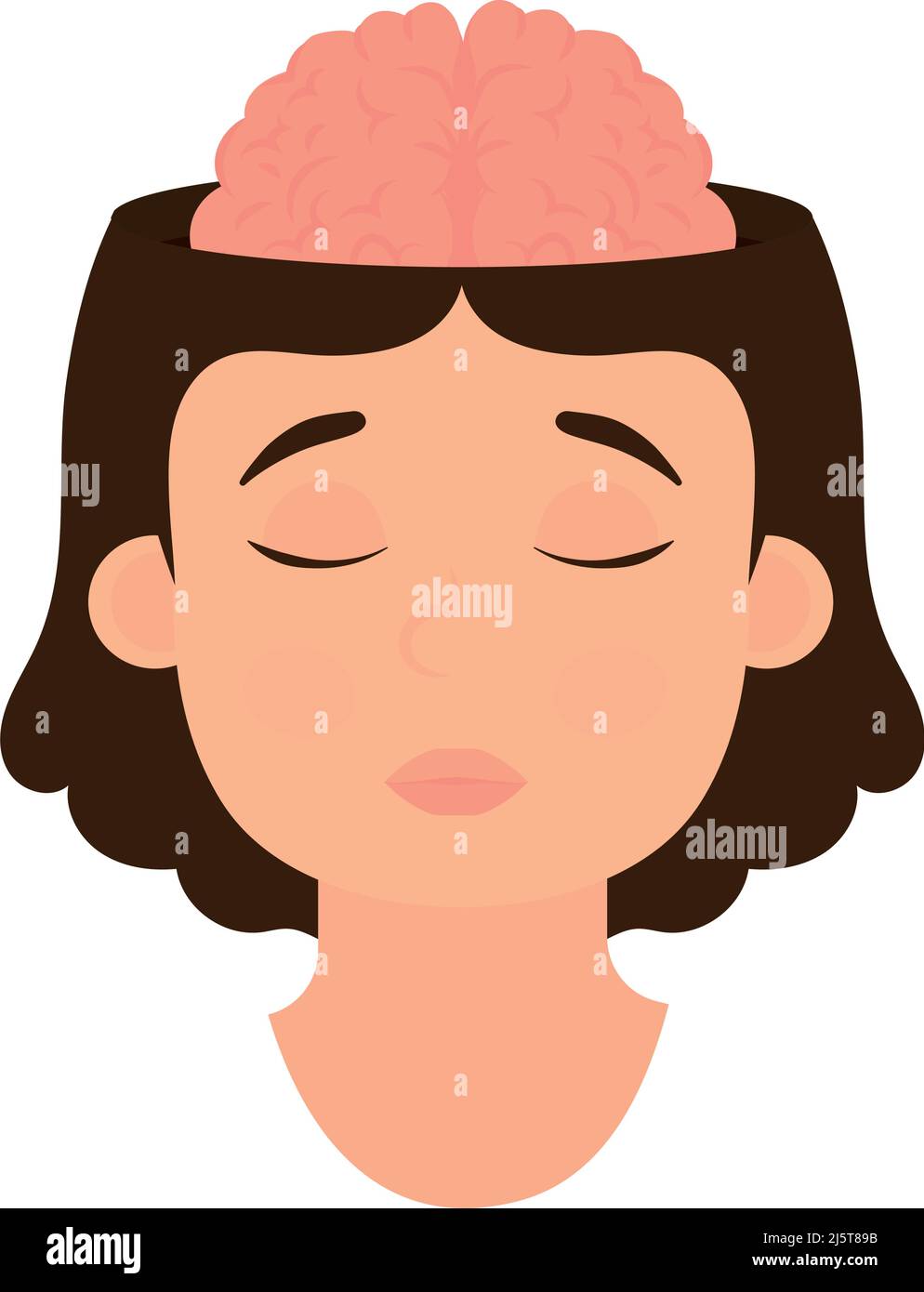 sad girl mental health Stock Vector Image & Art - Alamy