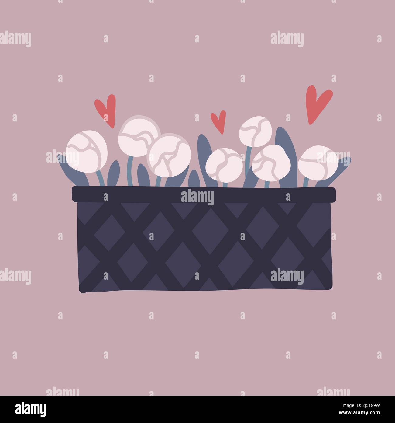 Cartoon flower bed hi-res stock photography and images - Alamy