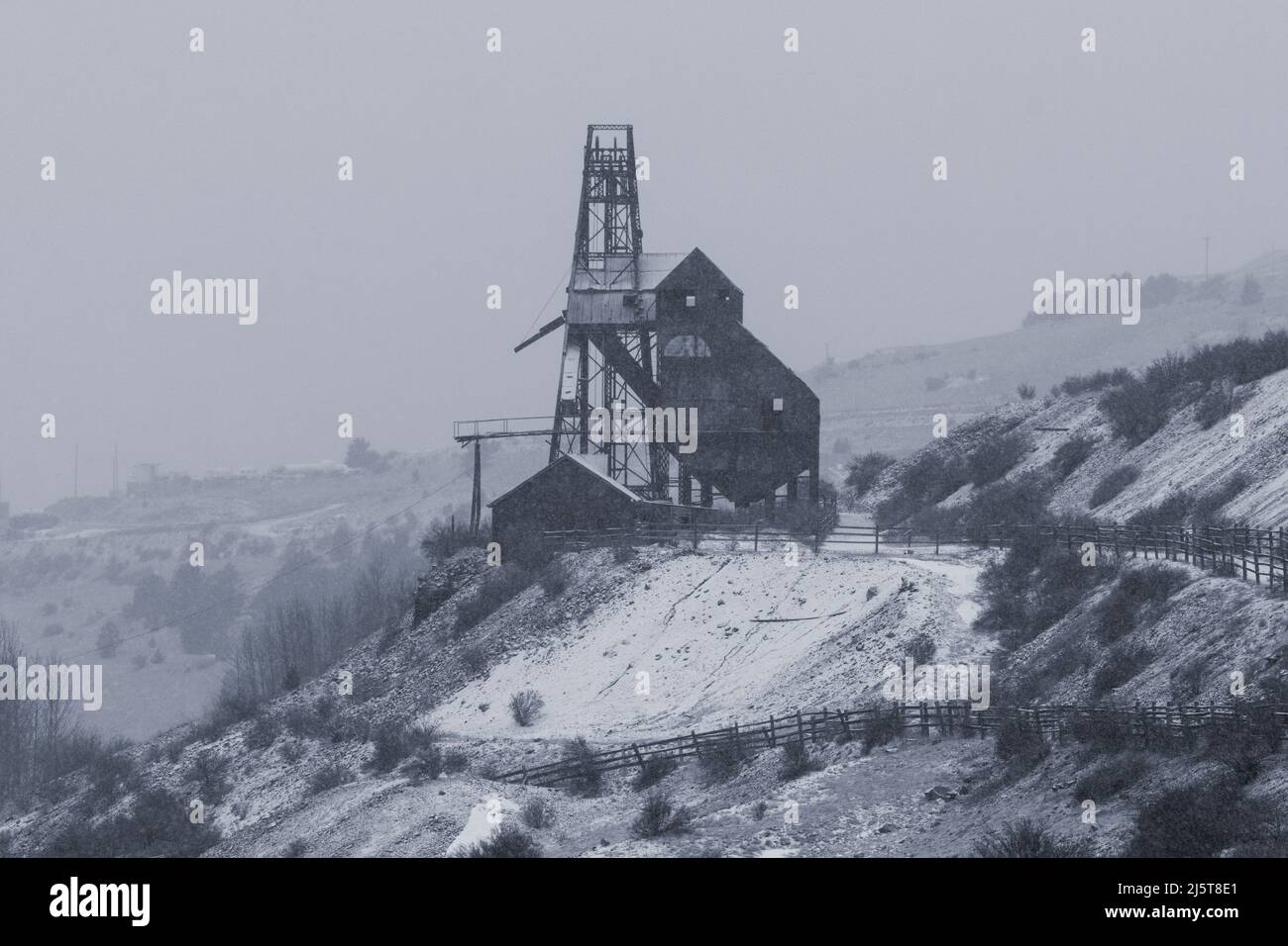 Gold mines of the Cripple Creek / Victor historic mining district on a ...