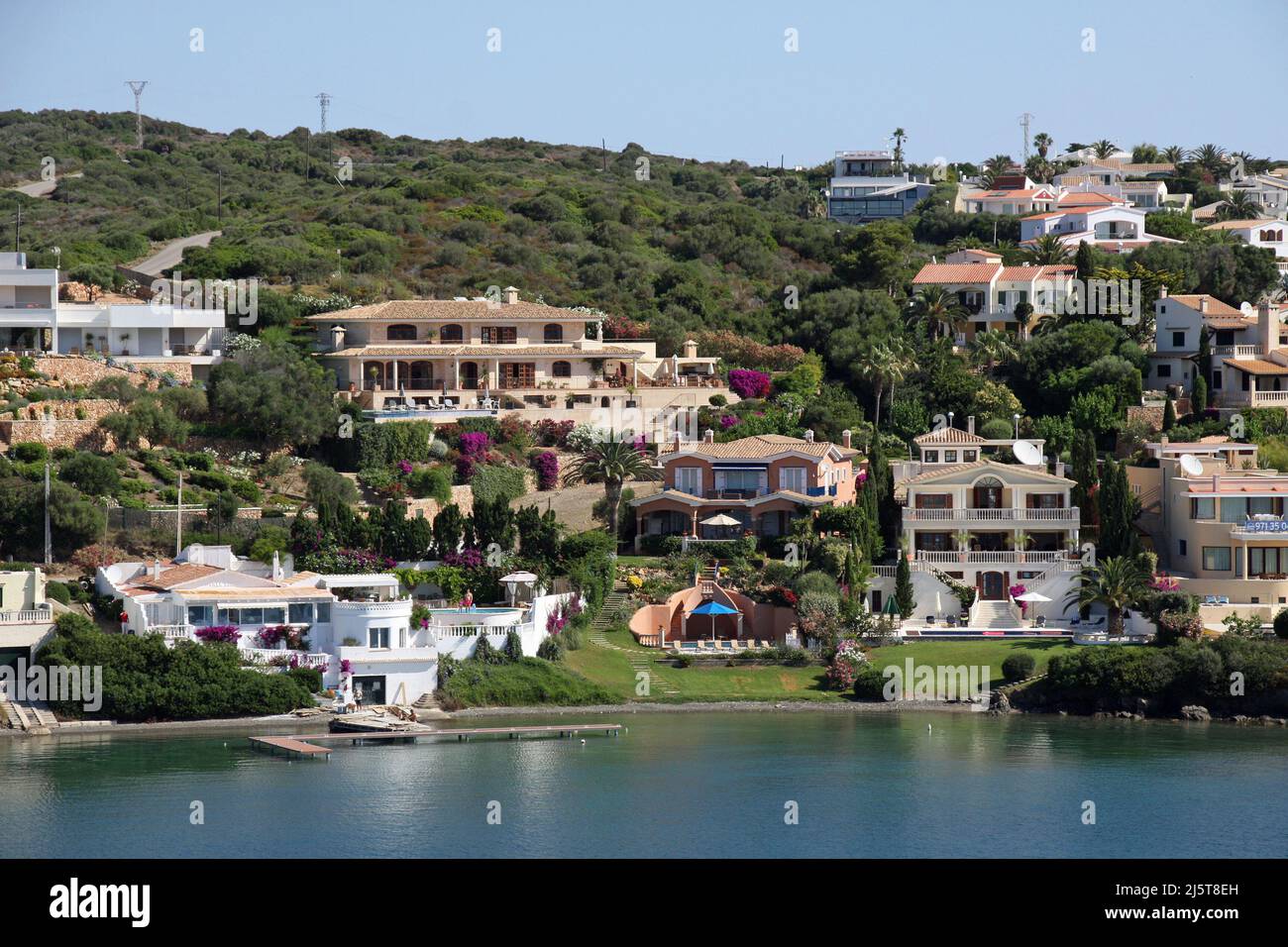 Sailing into the harbour at Mahon, Menorca Stock Photo - Alamy