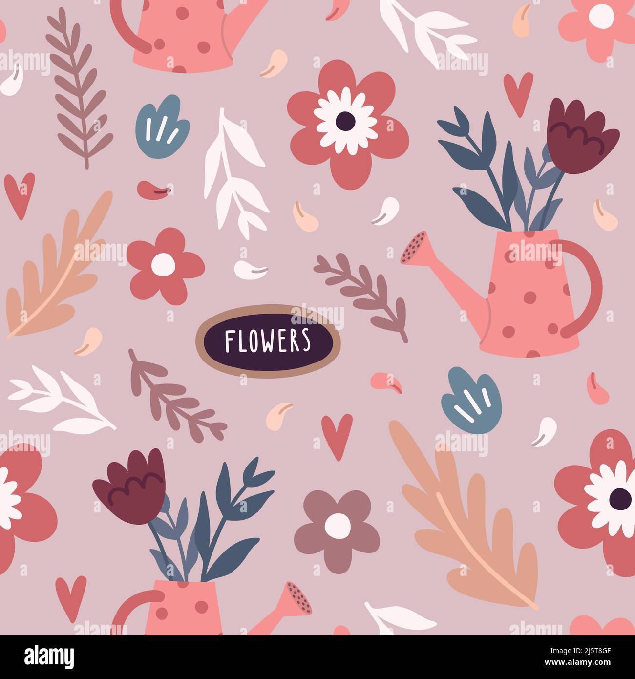 Vector illustration flower bed Stock Vector Images - Alamy