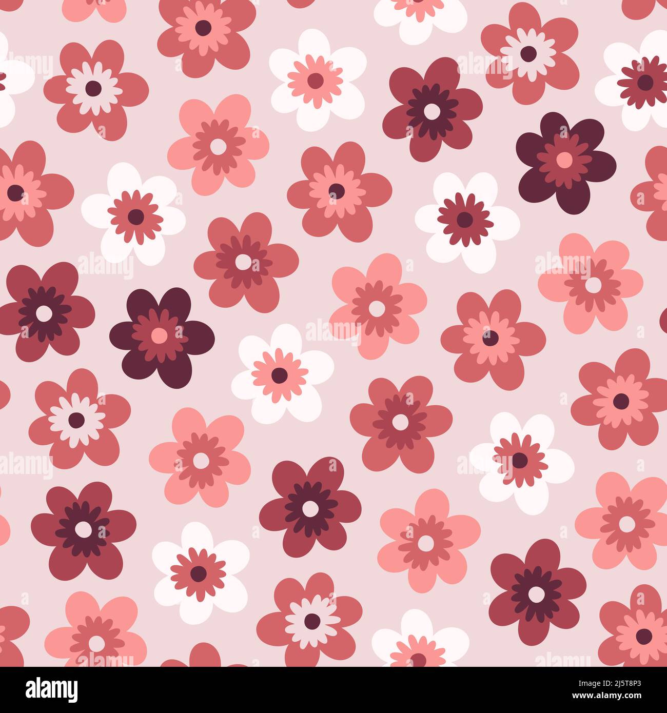 Flower pink pattern Stock Vector Image & Art - Alamy