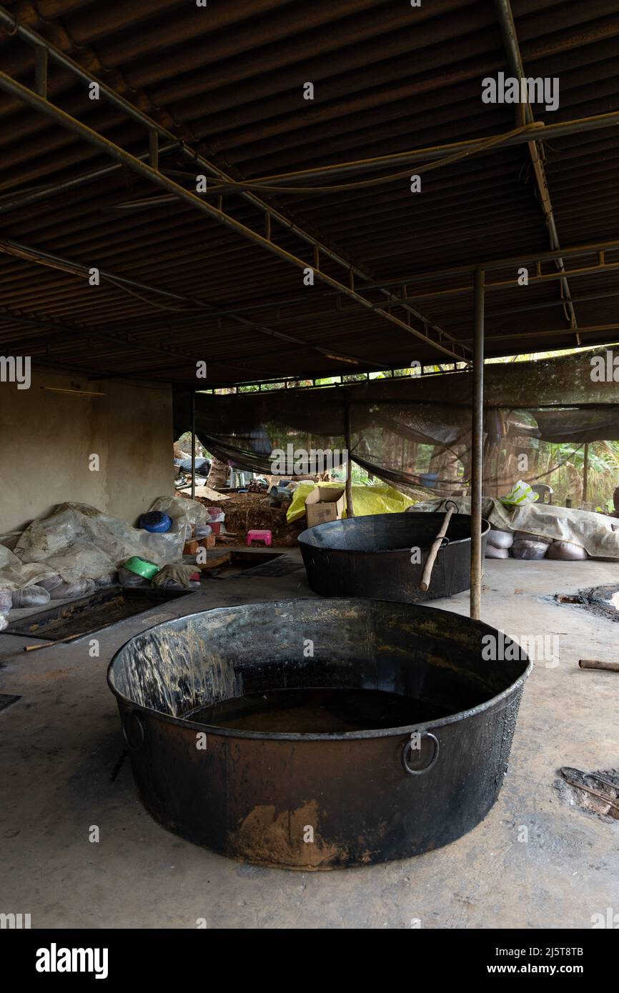 View of pure organic jaggery manufacturing unit shut down post ...