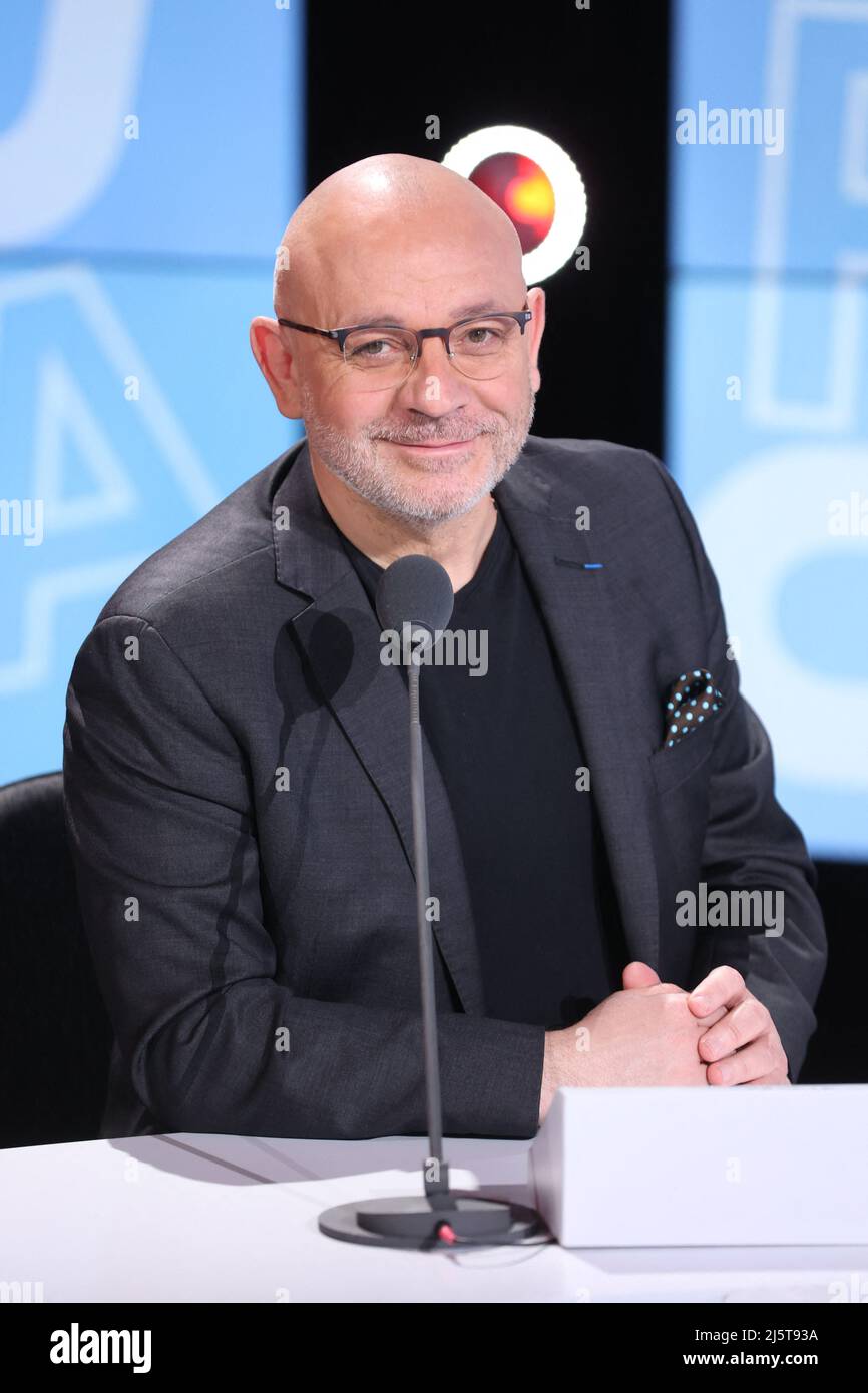 Exclusive - Frederic Hermel at the 'Les Grandes Gueules' talk show on ...