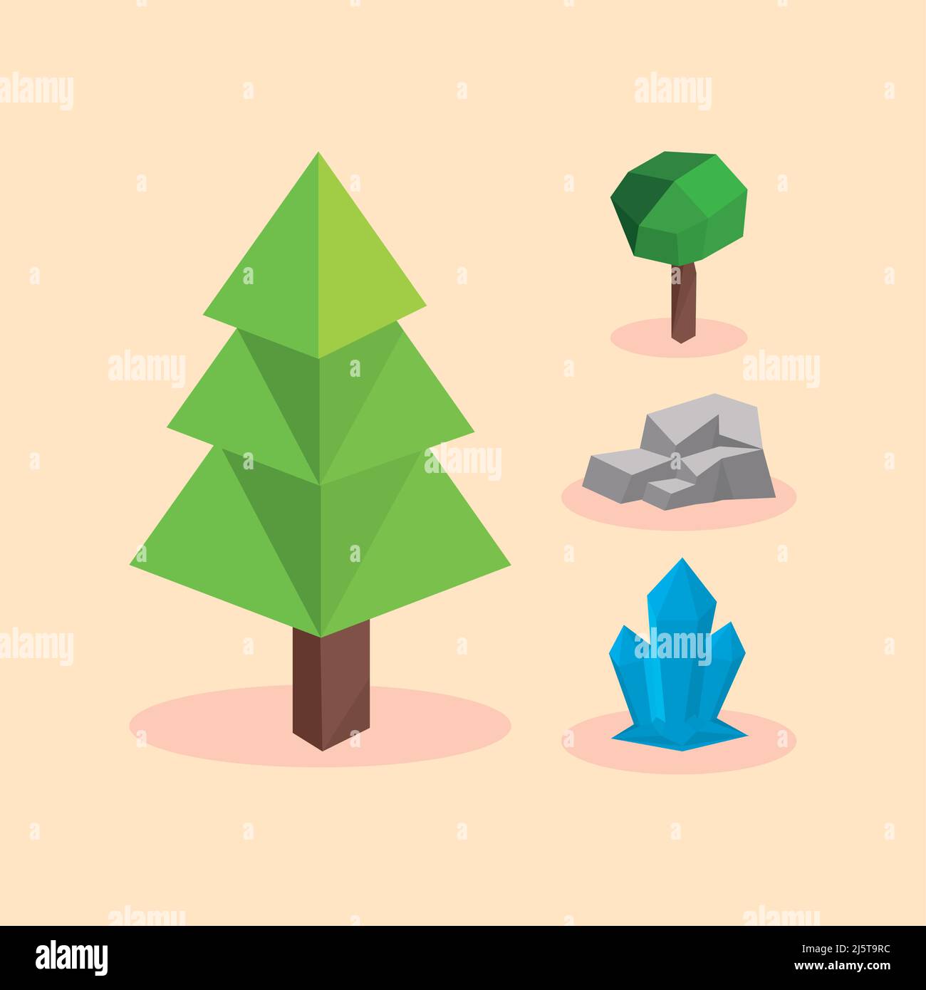 icons set low poly Stock Vector Image & Art - Alamy