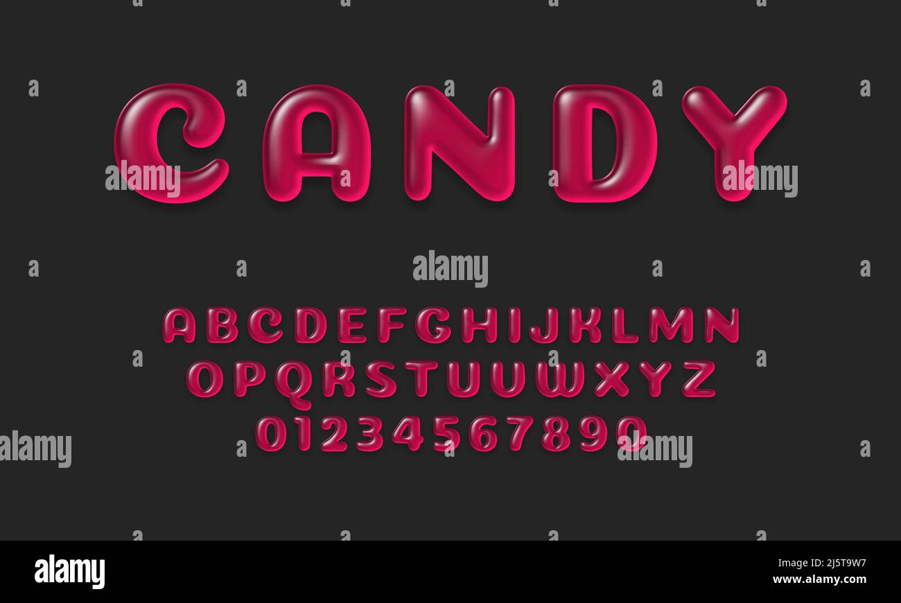 Candy numbers hi-res stock photography and images - Alamy