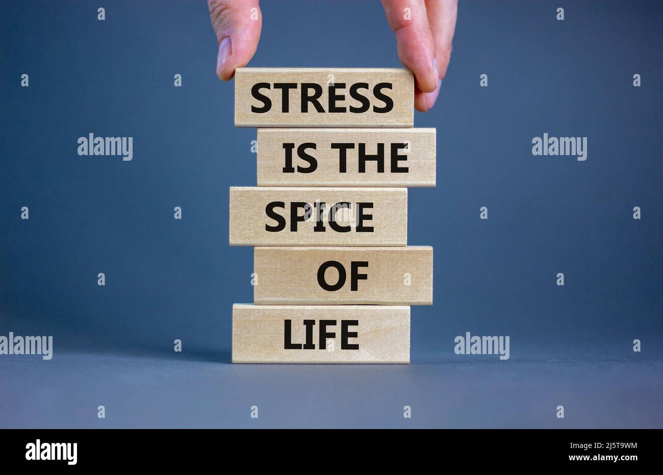 Stress spice of life symbol. Concept words Stress is the spice of life ...
