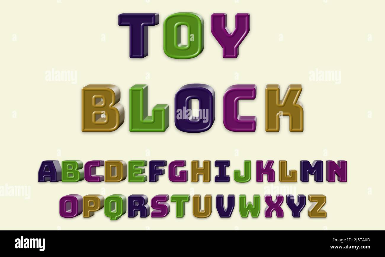 Alphabet kids letters hi-res stock photography and images - Alamy