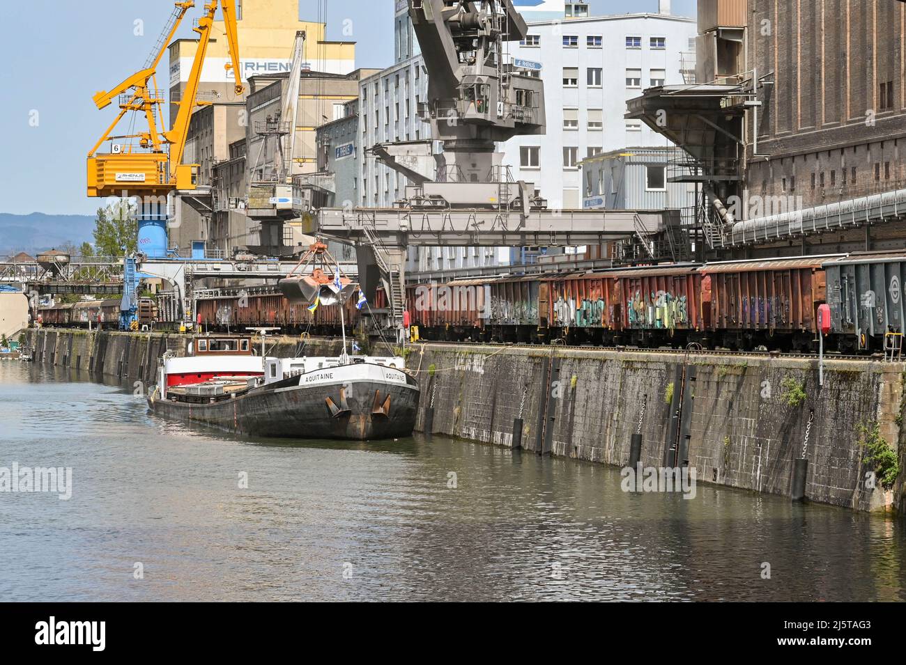 Rhine port basel basel switzerland hi-res stock photography and images ...