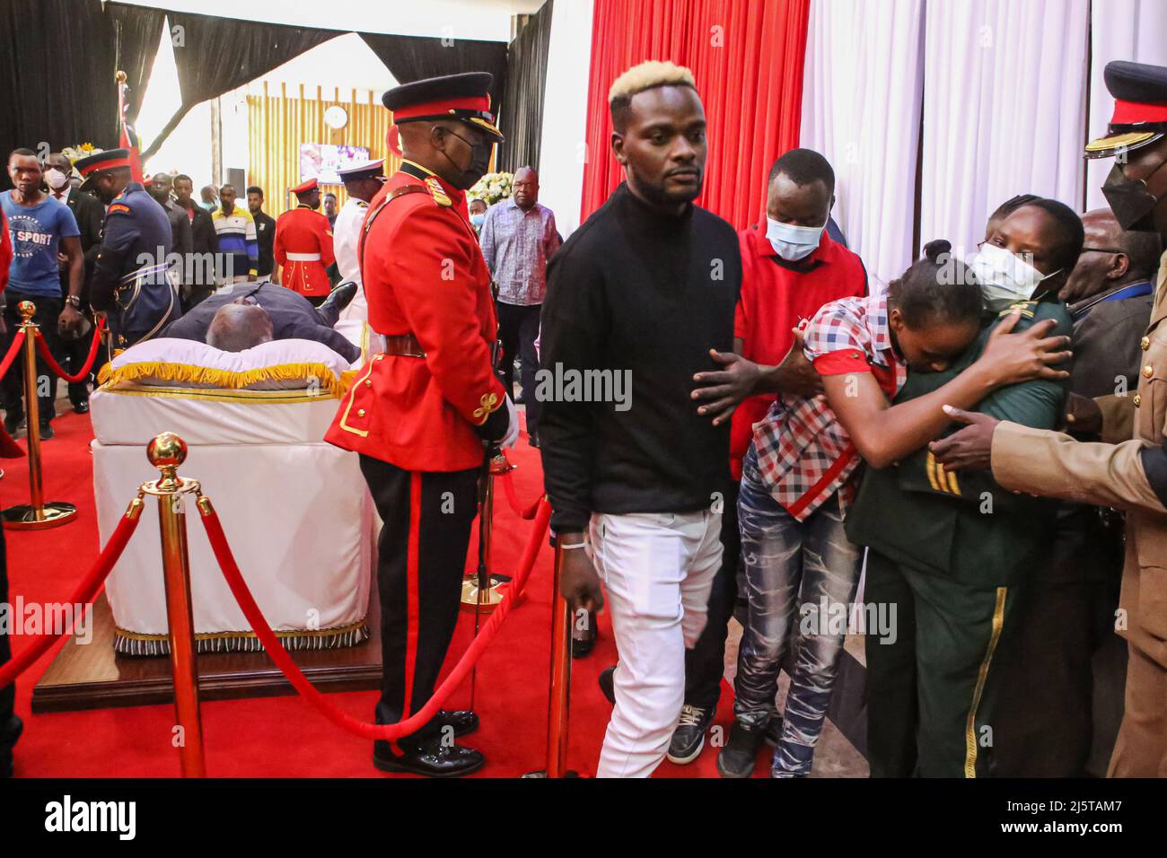 Nairobi, Kenya. 25th Apr, 2022. (Editors note image depicts death) A ...