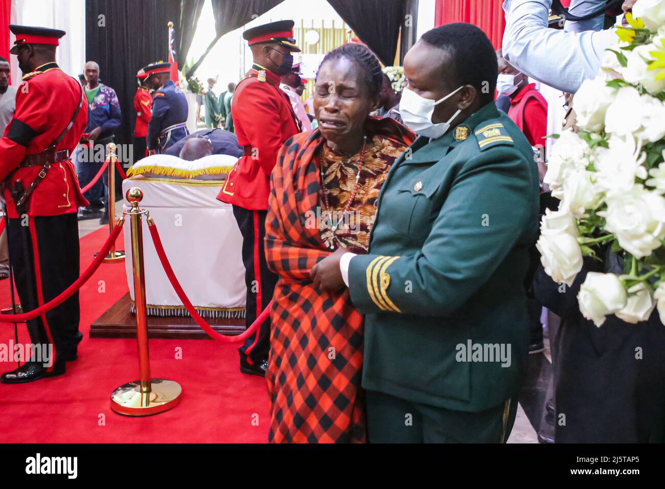 Nairobi, Kenya. 25th Apr, 2022. (Editors note image depicts death) A ...