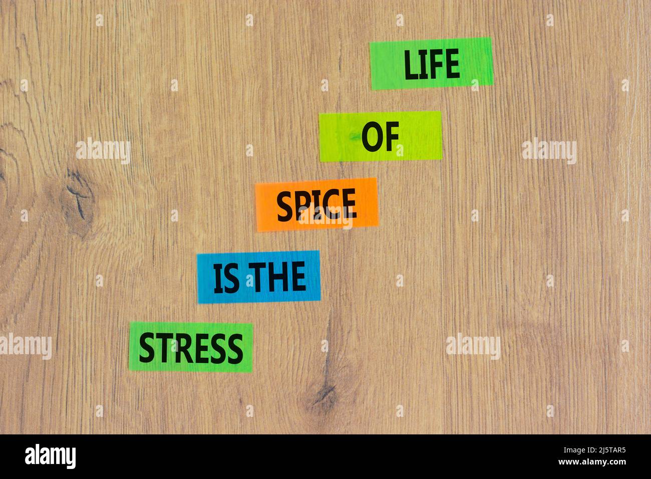 Stress spice of life symbol. Concept words Stress is the spice of life ...