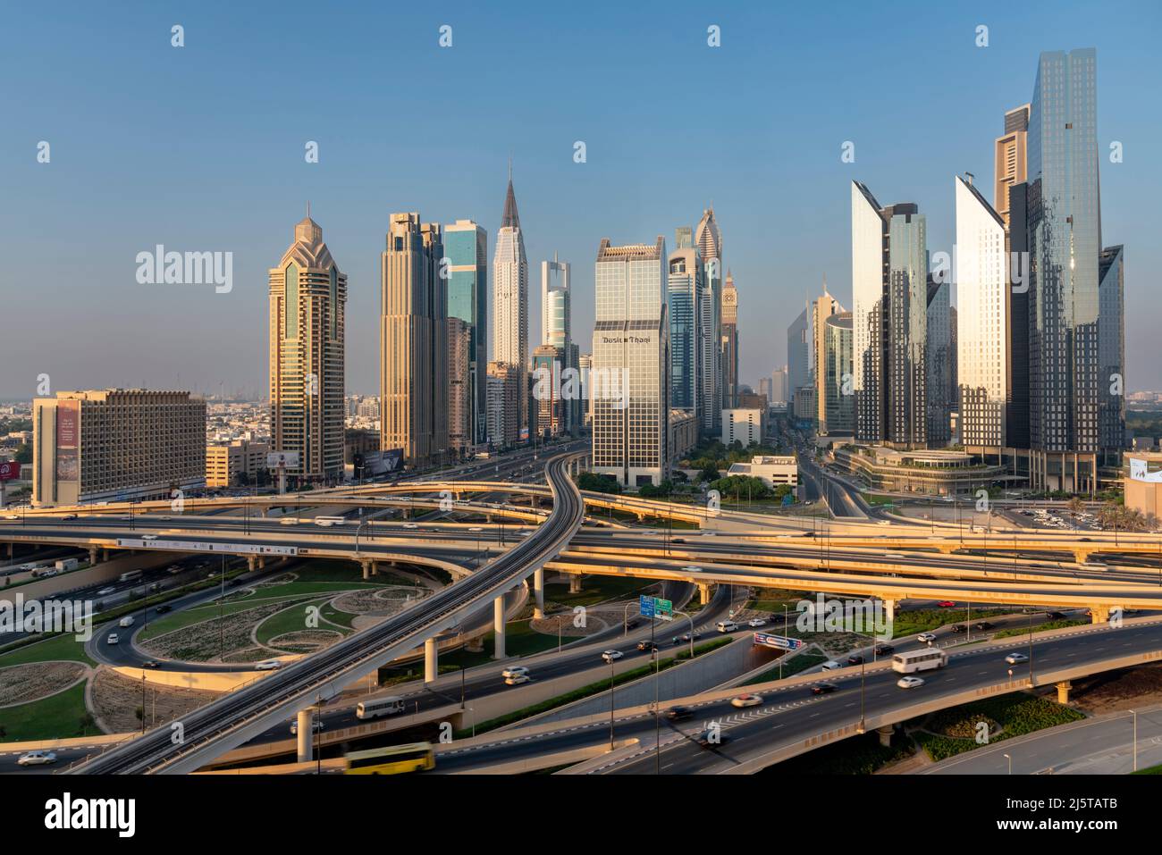 big interchange, dubai metro, skyscrapers, towers, buildings (CTK Photo ...
