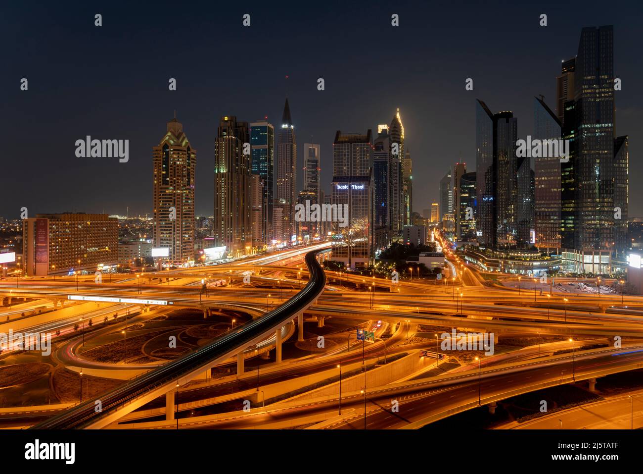 big interchange, dubai metro, skyscrapers, towers, buildings (CTK Photo ...
