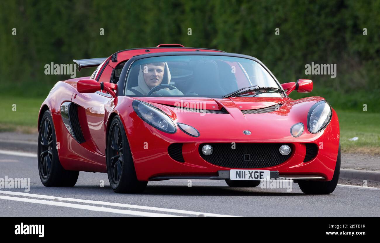 Red lotus car england hi-res stock photography and images - Alamy