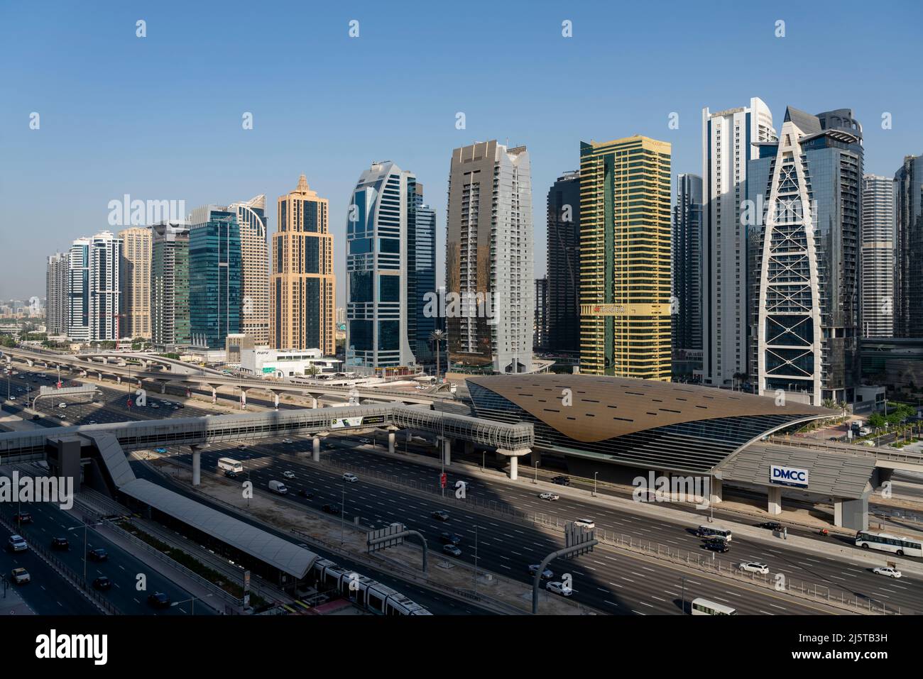 big interchange, dubai metro, skyscrapers, towers, buildings (CTK Photo ...