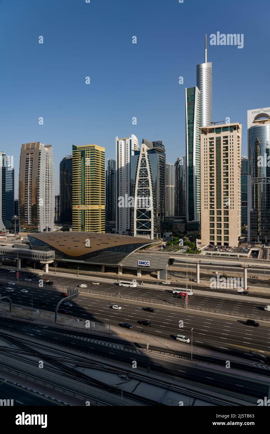 big interchange, dubai metro, skyscrapers, towers, buildings (CTK Photo ...