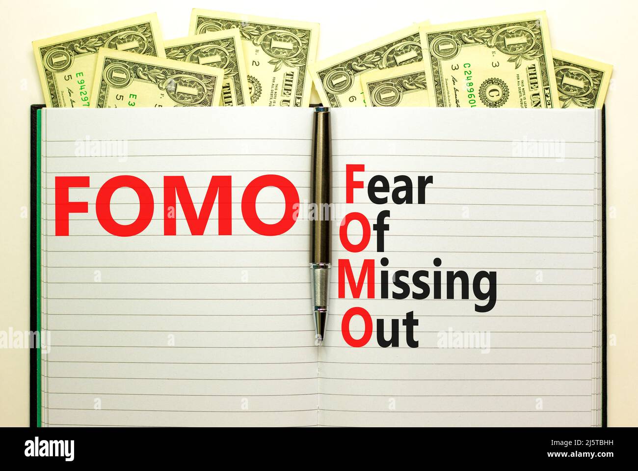 FOMO fear of missing out symbol. Concept words FOMO fear of missing out ...