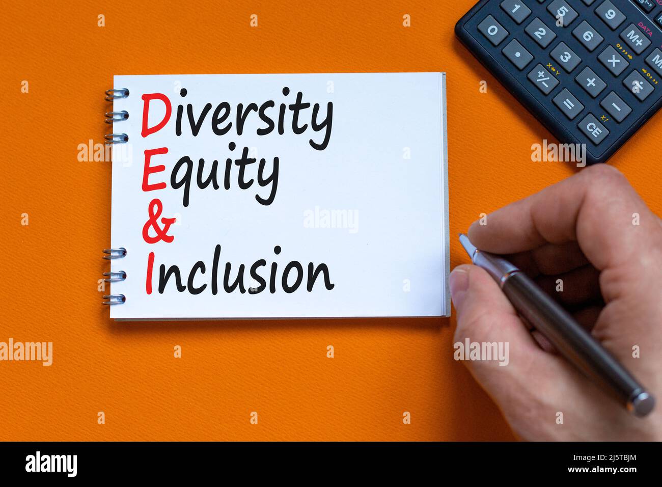 DEI, Diversity equity and inclusion symbol. Concept words DEI diversity ...