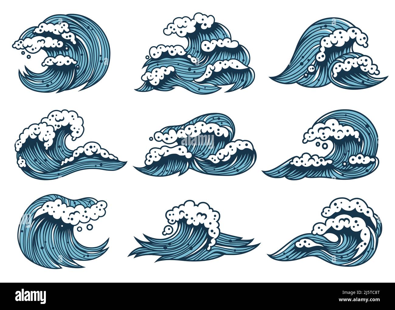 Tsunami waves Cut Out Stock Images & Pictures - Alamy