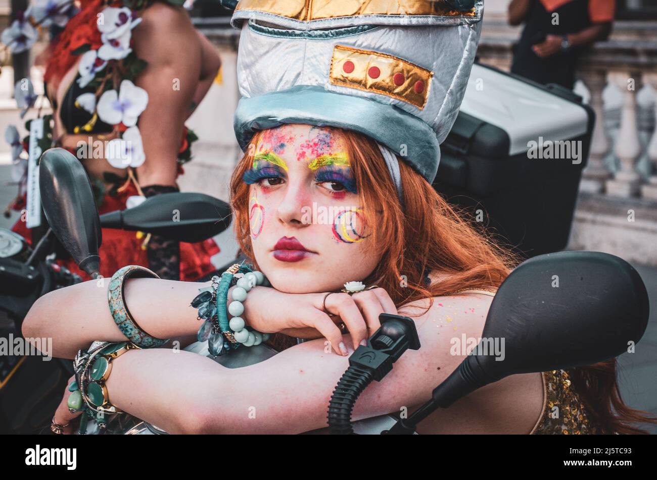 Models dressed by Pierre Garroudi, during his London Flash Mob Walk ...