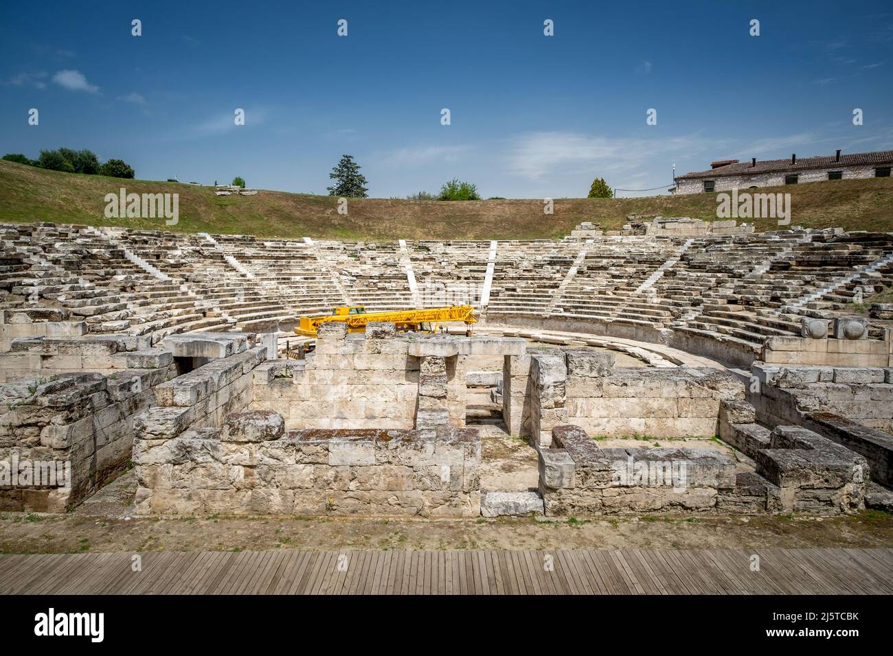 Photo of the first ancient theatre of Larissa , Greece Stock Photo - Alamy