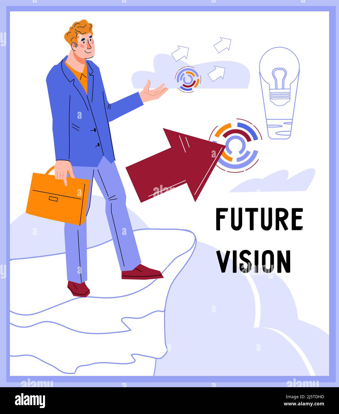 Looking Into The Future Clip Art