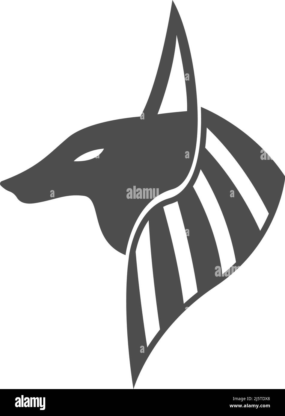 Anubis icon logo design illustration template vector Stock Vector Image ...