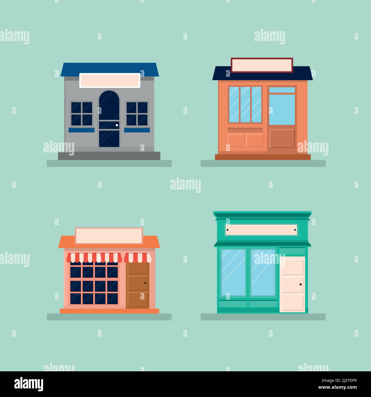 city store front Stock Vector Image & Art - Alamy