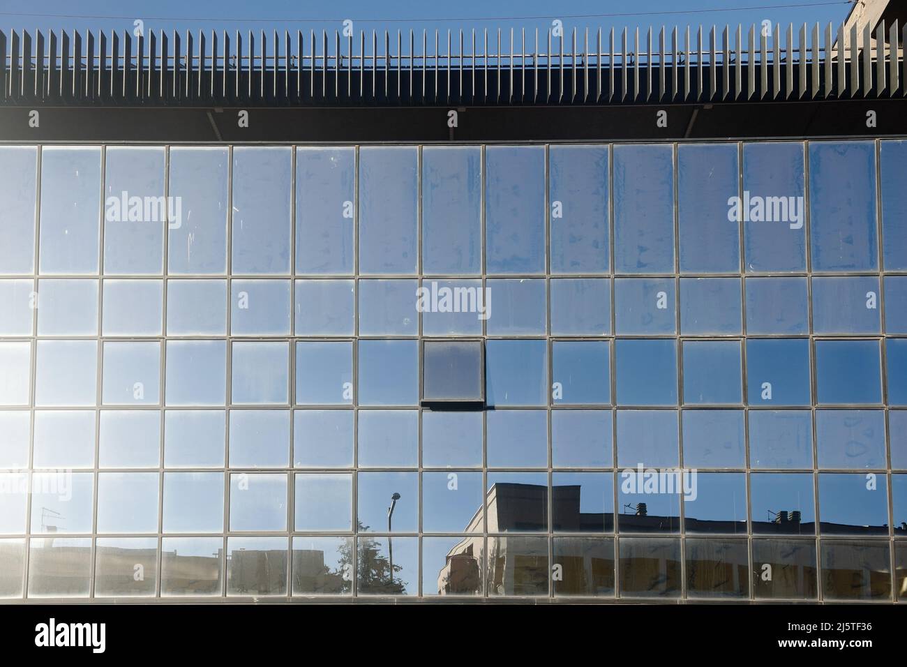 Pescara Centrale railway station (exterior), constructed in 1987 ...