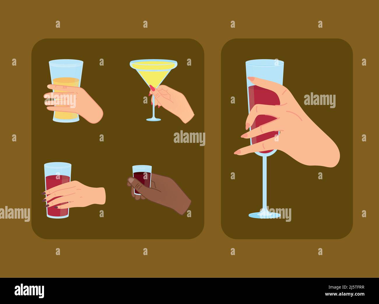 hand celebrating cheers Stock Vector Image & Art - Alamy